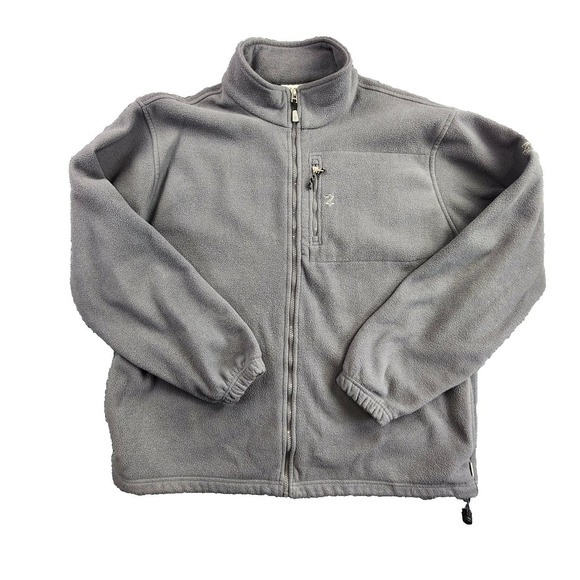 Izod | Jackets & Coats | Izod Performx Gray Fleece Full Zip Jacket Mens ...